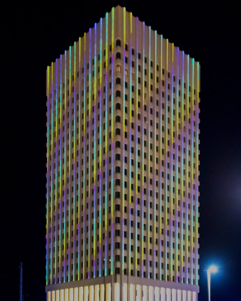 Lighting Up Buildings with Laser Projections | PLSN