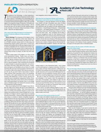 The Academy of Live Technology (ALT) at Rock Lititz – PLSN