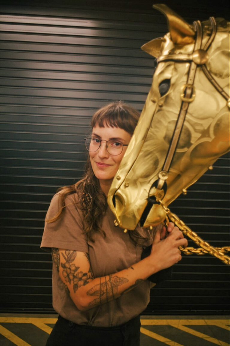 Artist/Sculptor Margot Rada: The Coach Gold Leather Horse for Lil Nas X ...