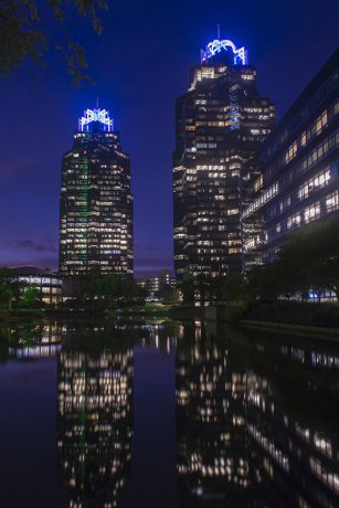 Atlanta’s King and Queen Buildings Lit with Iluminarc Fixtures – PLSN