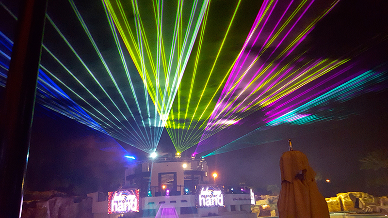 The 'Light Up the Night' Laser Show at Marriott's Orlando World Center ...