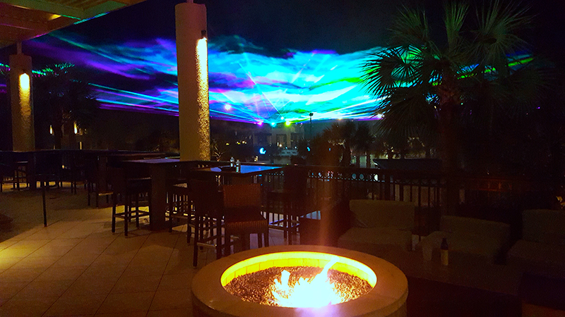 The 'Light Up the Night' Laser Show at Marriott's Orlando World Center ...