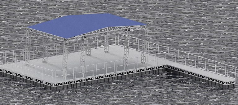 The Tyler Truss Floating Stage | PLSN