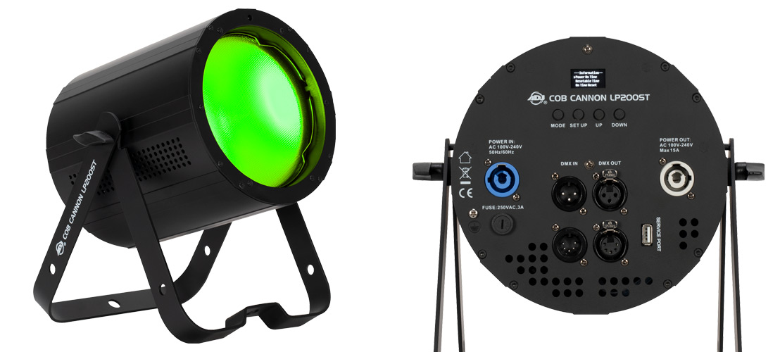 ADJ: COB Cannon LP200ST LED Wash Fixture with RGBAL Color Mixing | PLSN