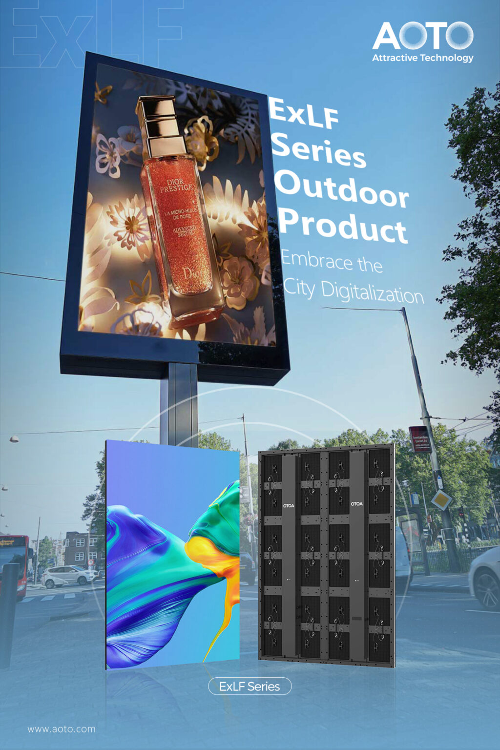 AOTO Launches the All-in-One DOOH LED Display - ExLF Series | PLSN