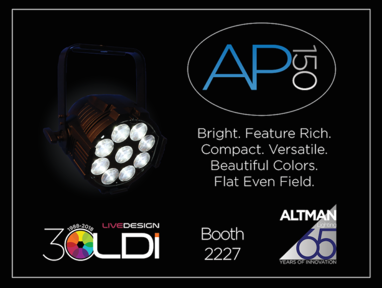 Altman Lighting to Debut the Next Generation Altman Par at LDI 2018 | PLSN