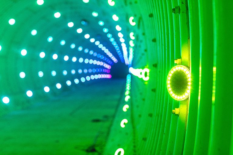 GLP Creative Light 1 Fixtures Transform Pedestrian Tunnel with Dynamic ...