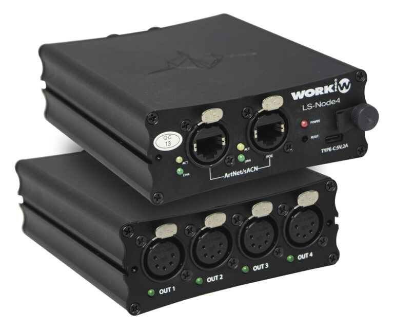 WORK PRO Launches The LS-Node Range Of DMX Streaming Devices | PLSN