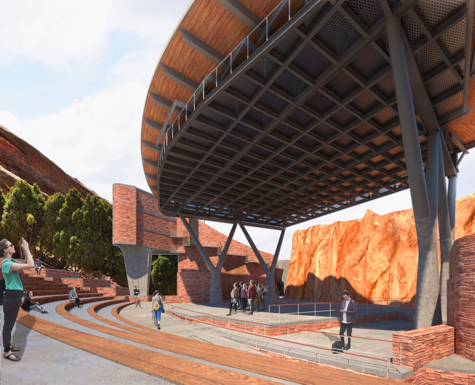 Red Rocks’ roof renovation is well under way and it’s spectacular. | PLSN