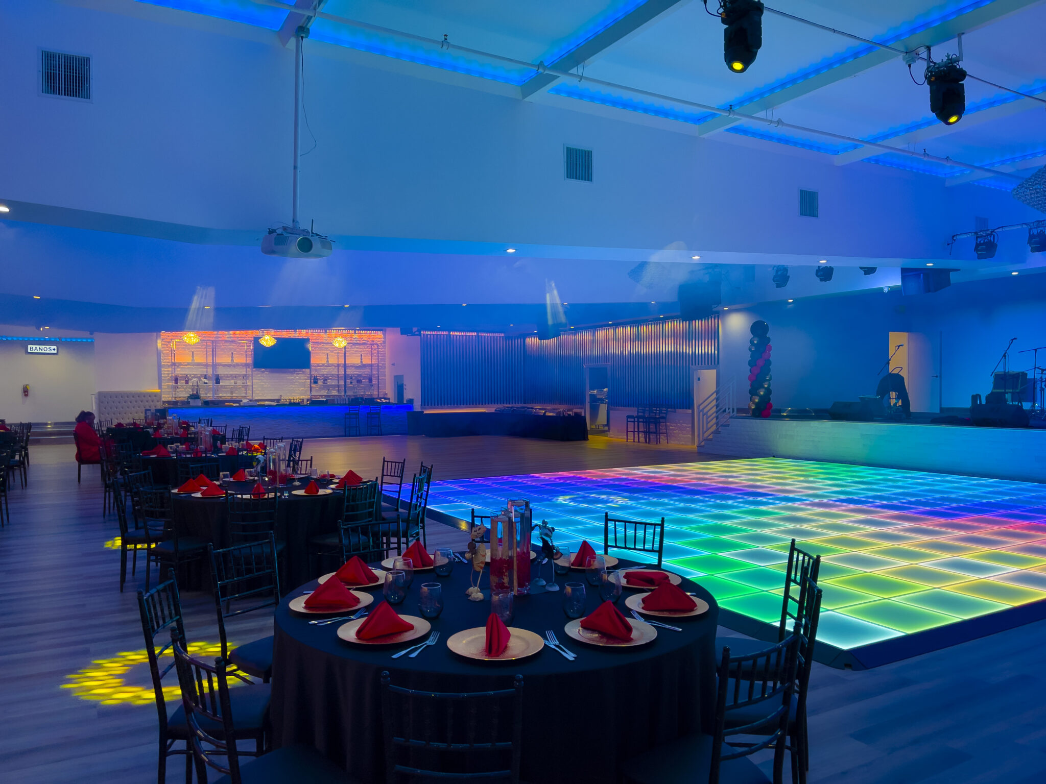 All-ADJ Lighting System at Banquet Hall in Los Angeles Complements Huge ...