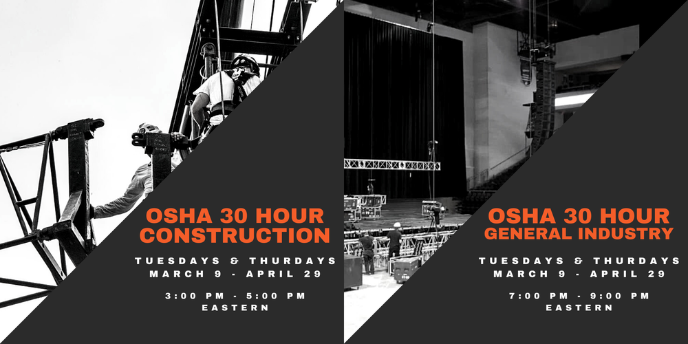 Event Safety Alliance Announces OSHA 30 Hour Construction and General ...