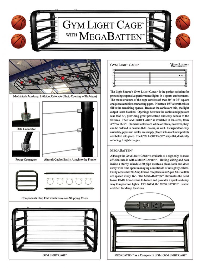 The Light Source Gym Light Cage with MegaBatten | PLSN