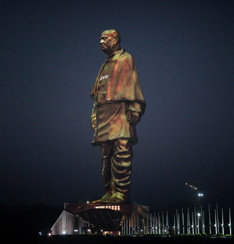 Christie Crimson Series laser projectors light up the Statue of Unity ...