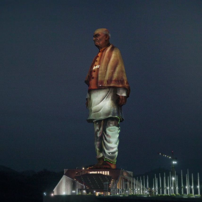 Christie Crimson Series laser projectors light up the Statue of Unity ...