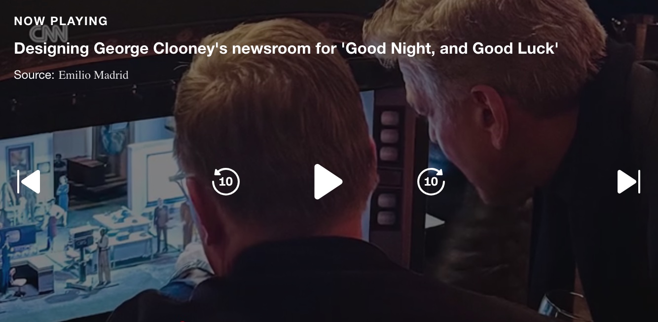 Designer Scott Pask on the Set for 'Good Night, and Good Luck' | PLSN