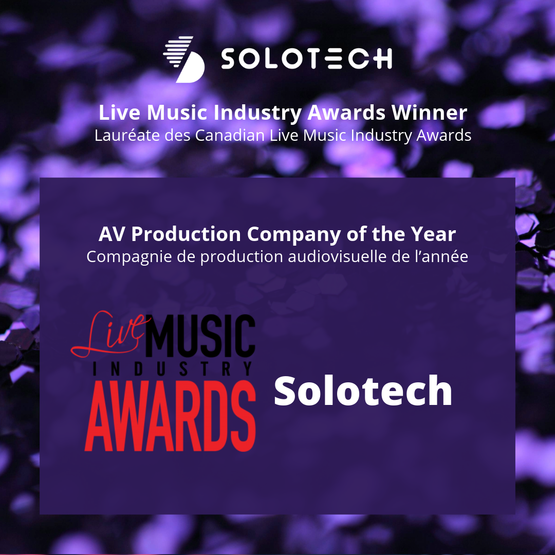 Solotech Wins AV Production Company of the Year at the 2024 Canadian Live Music Industry Awards ...