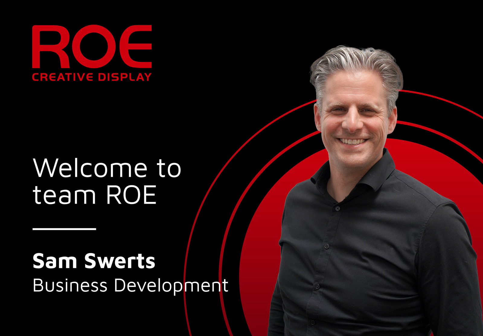 ROE Visual Welcomes Sam Swerts as Business Development Manager | PLSN